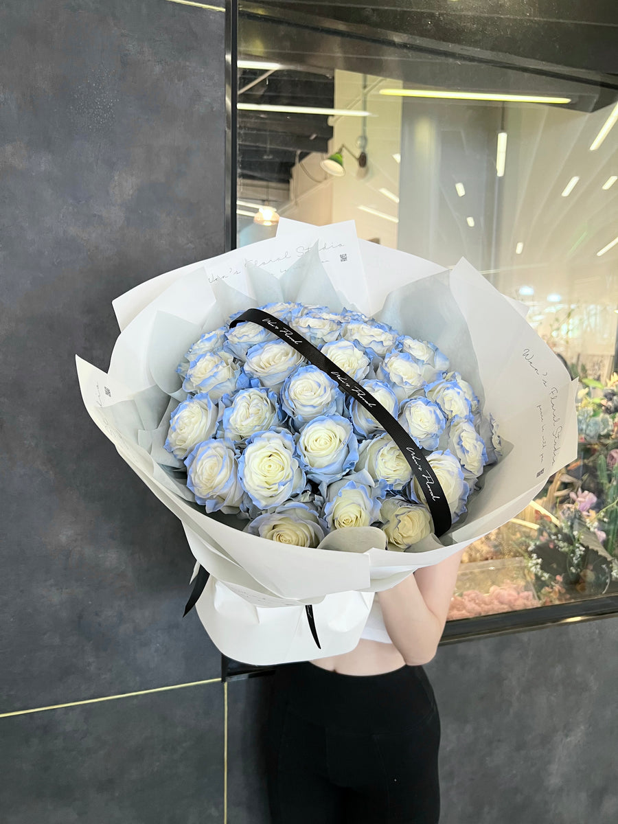 Ecuador premium roses - Powder blue – Wen’s Floral Studio